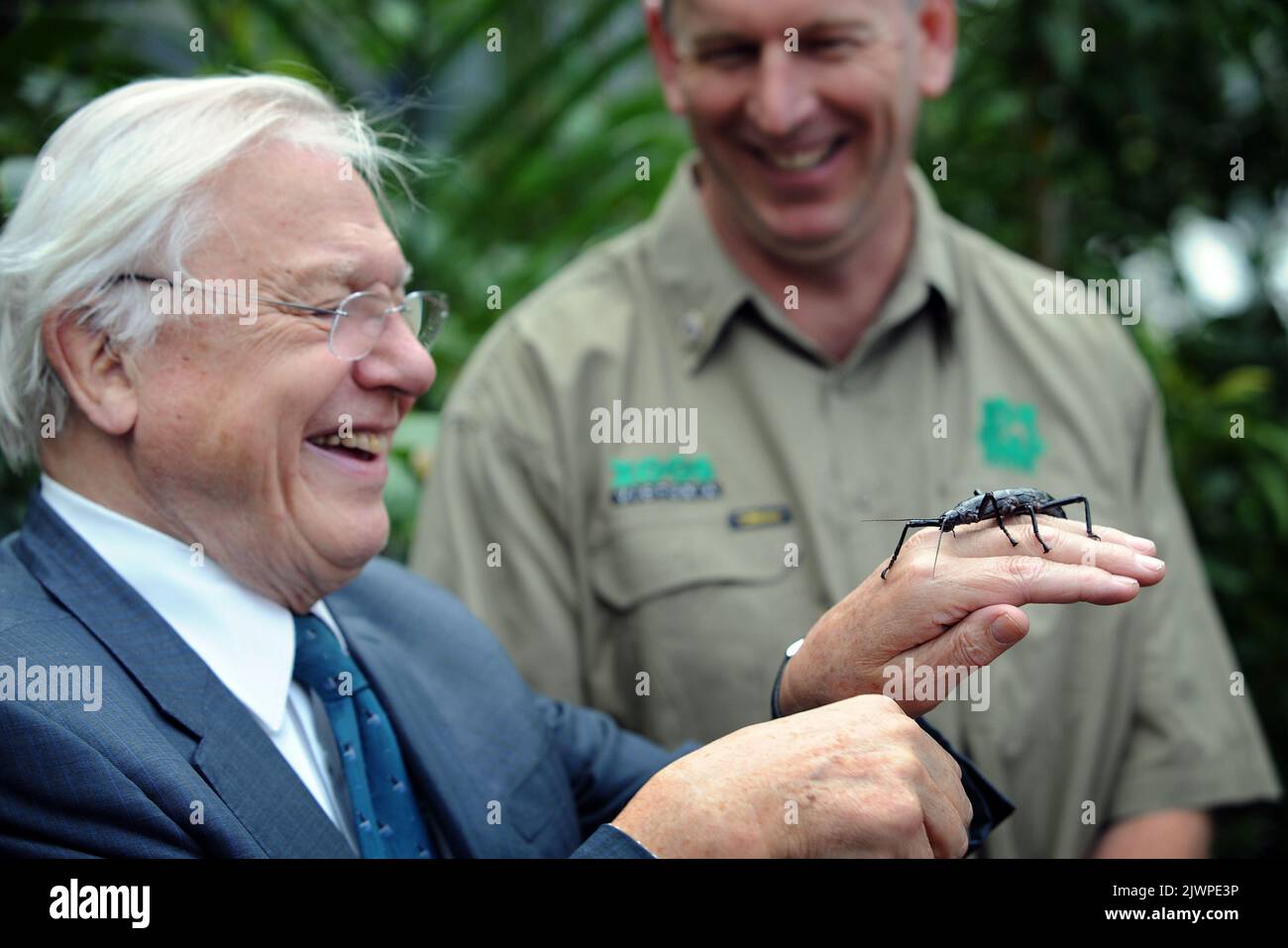 World renowned naturalist and film-maker Sir David Attenborough visits ...