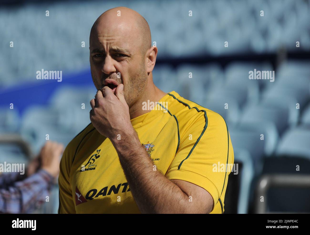 Austalian Wallabies player Nathan Sharpe during the Wallabies Captain ...
