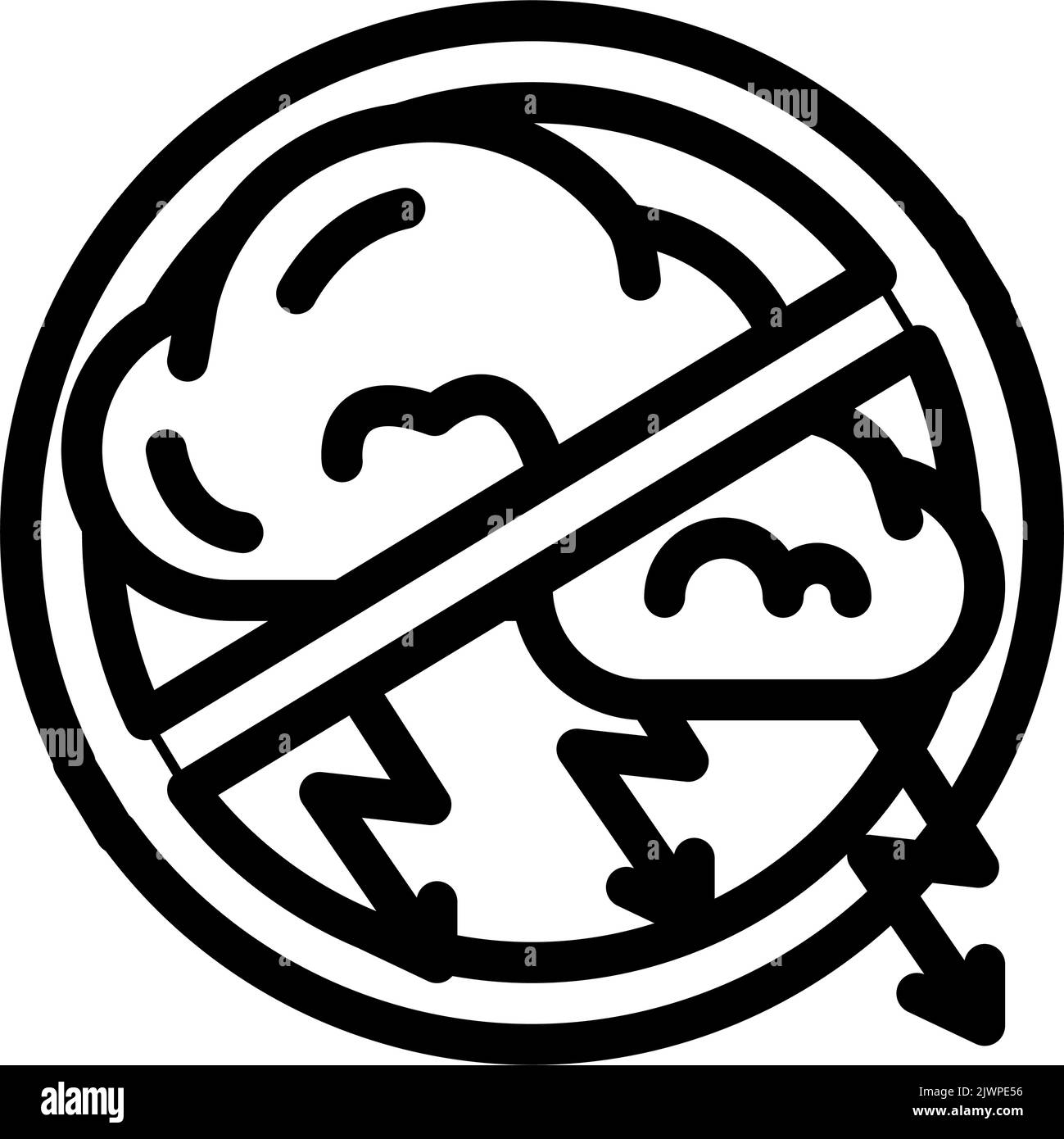 ban negativity business ethics line icon vector illustration Stock ...