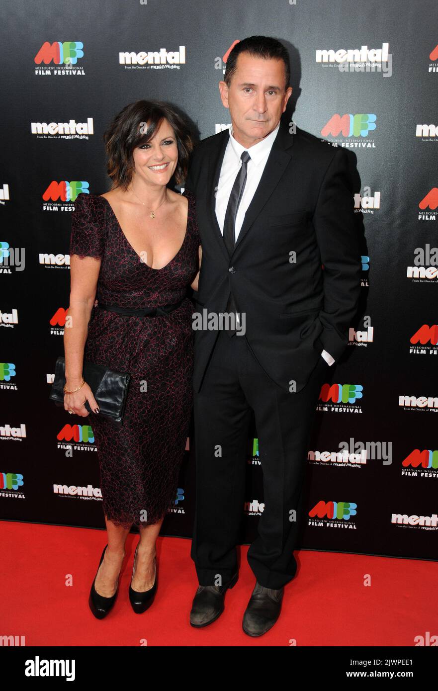 Actor Anthony LaPaglia and his spouse Gia Carides on the Red Carpet ...