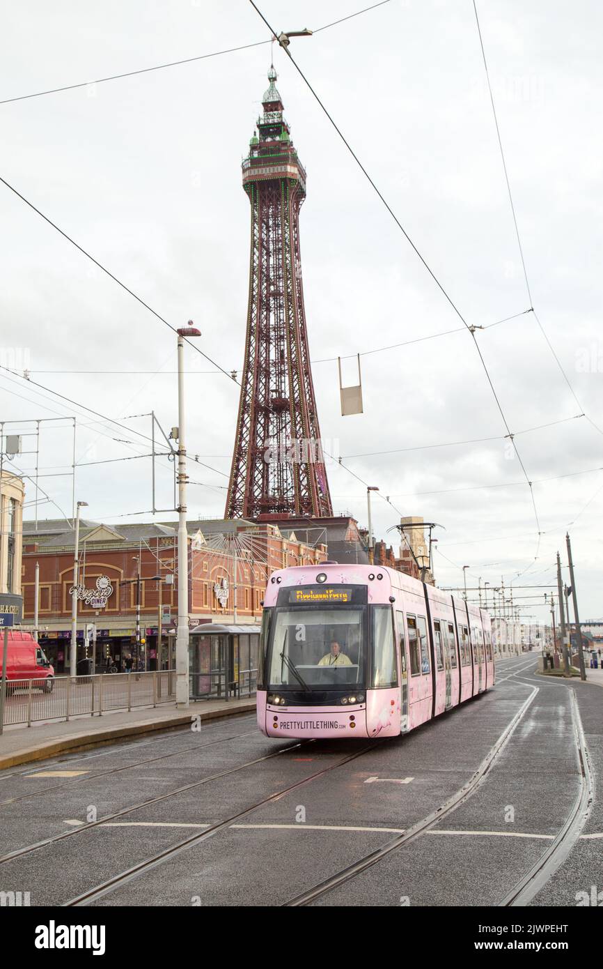 Blackpool Illuminations promenade seafront England Stock Photo - Alamy