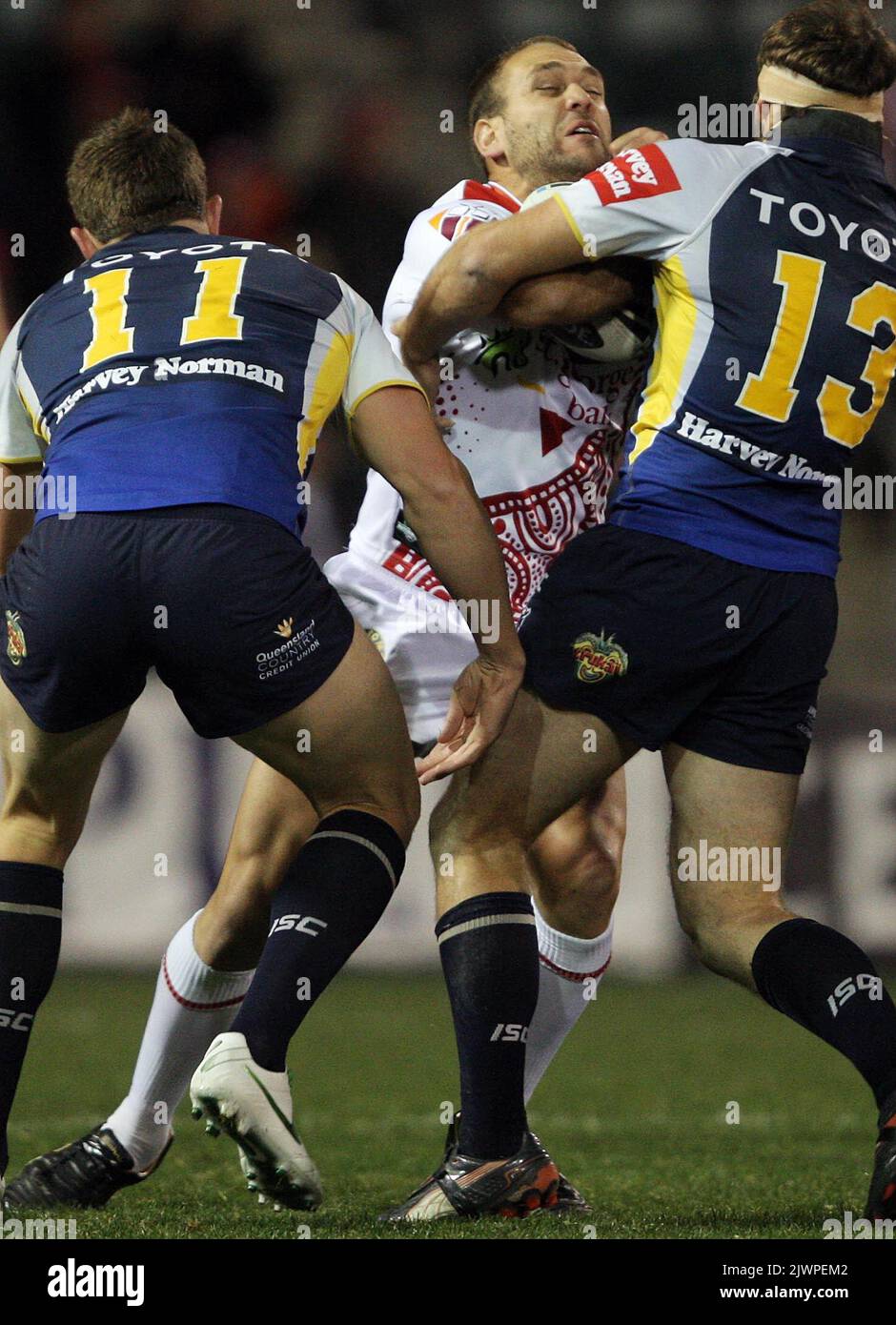 Jason Nightingale in action during the NRL round 24 match between St ...