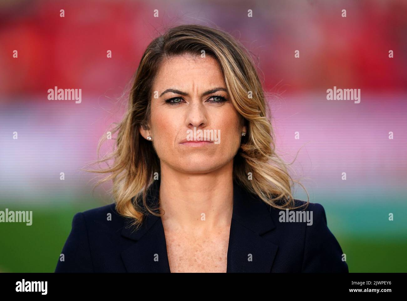 Karen Carney working for ITV sport during the 2023 FIFA Women's World ...