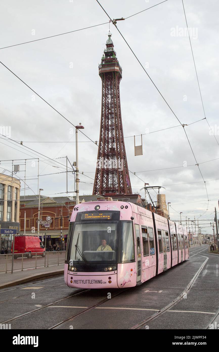 Blackpool Illuminations promenade seafront England Stock Photo - Alamy