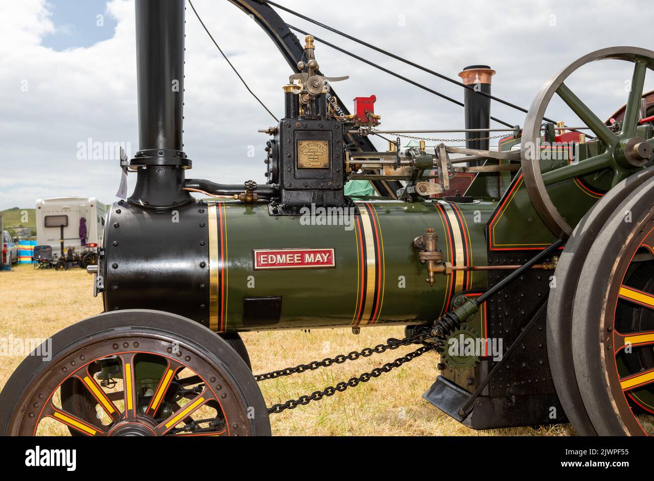 West Bay.Dorset.United Kingdom.June 12th 2022.A miniature Burrell ...