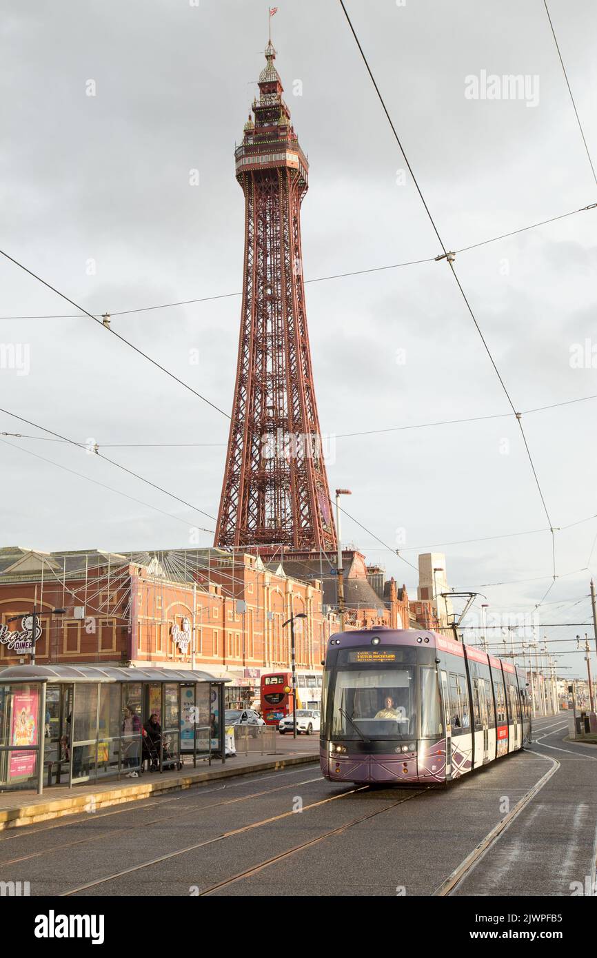 Blackpool Illuminations promenade seafront England Stock Photo - Alamy
