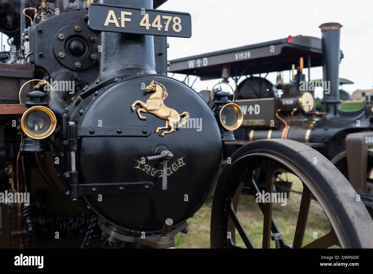 West Bay.Dorset.United Kingdom.June 12th 2022.Restored Aveling and ...