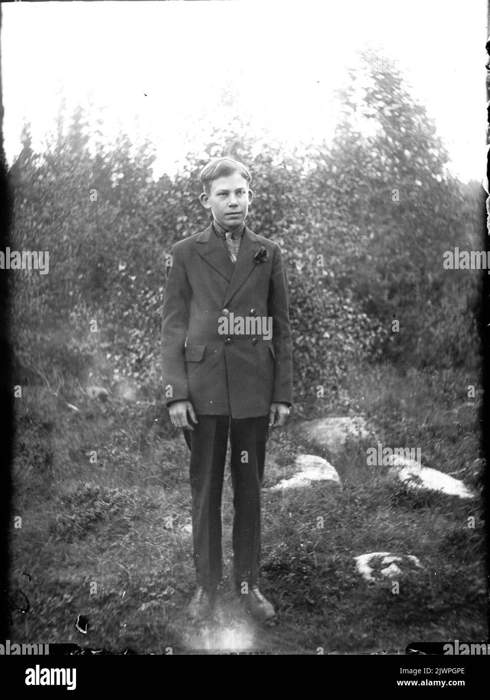 Portrait boy unknown Black and White Stock Photos & Images - Alamy