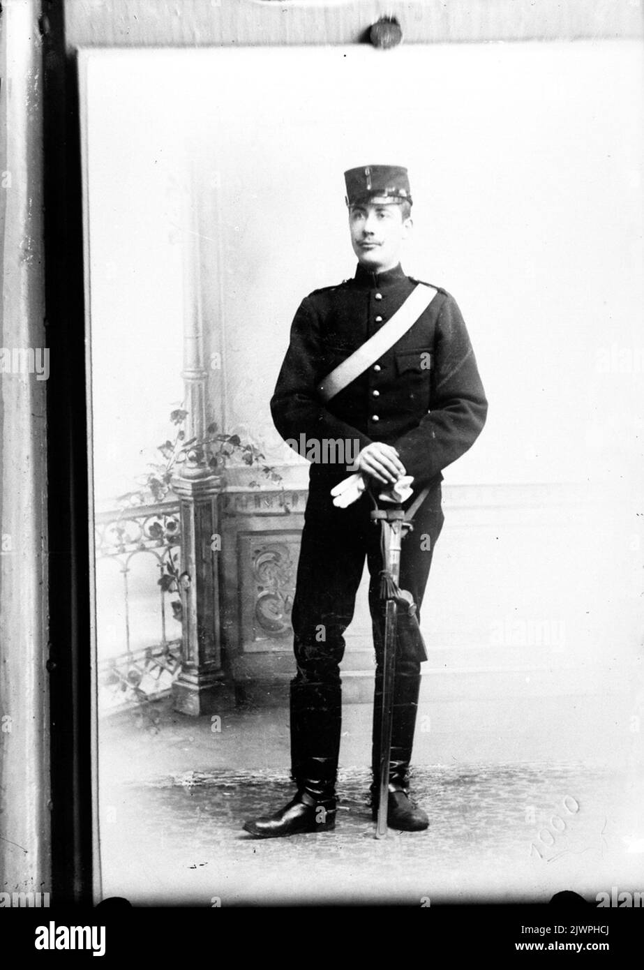 Portrait, military person. Porträtt, militärperson Stock Photo - Alamy