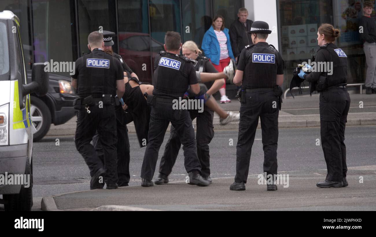 Devon and cornwall police spit guard use hi-res stock photography and ...