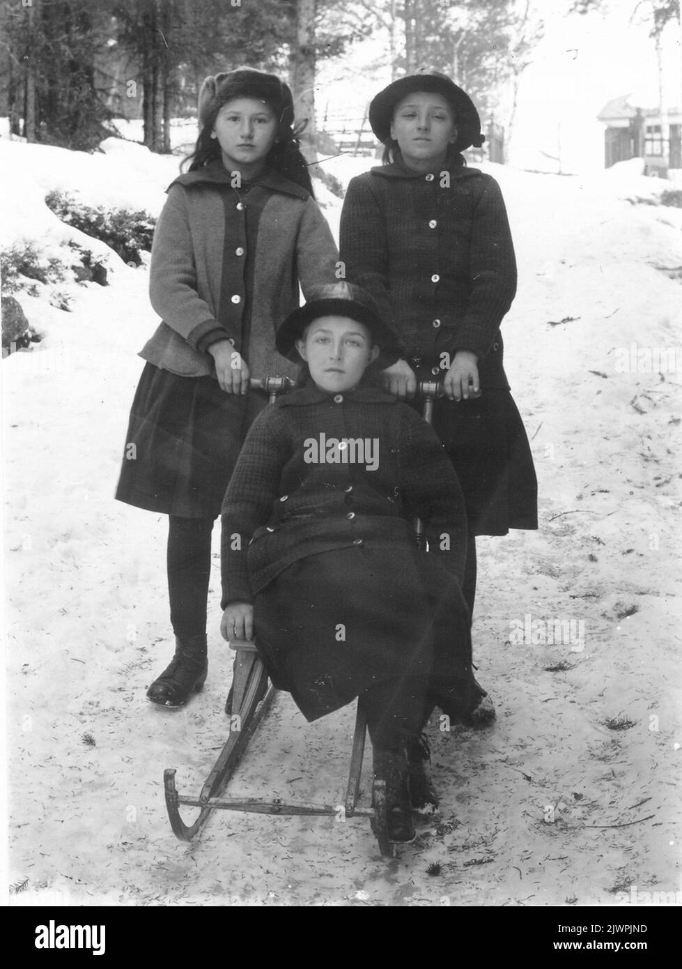 The picture taken below the photographer's home in Östansjö. The girl ...