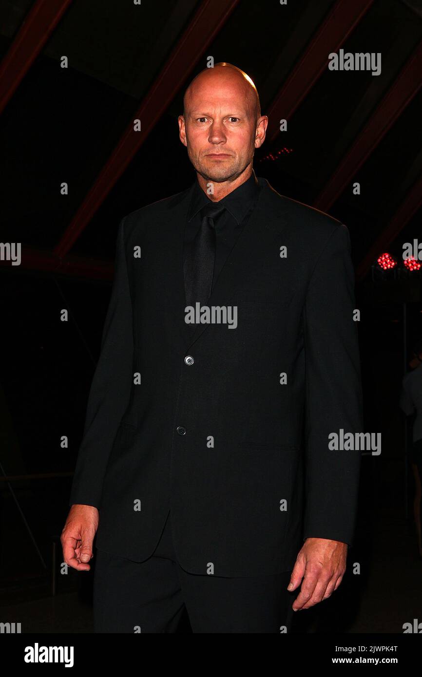 Teddy Tahu-Rhodes arrives on the red carpet at the 2012 Helpmann Awards ...