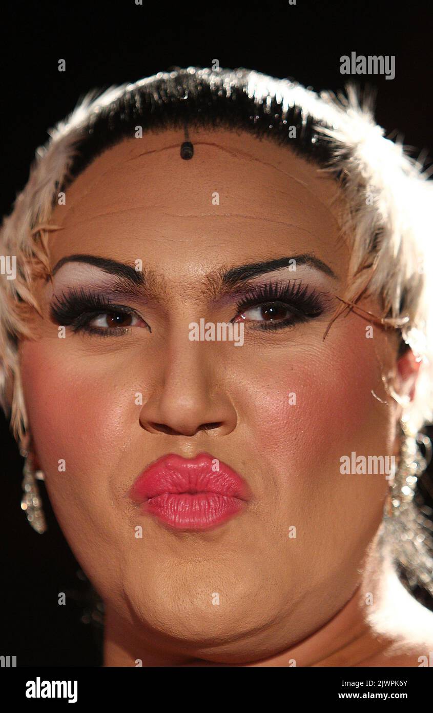 Trevor Ashley arrives on the red carpet at the 2012 Helpmann Awards at ...