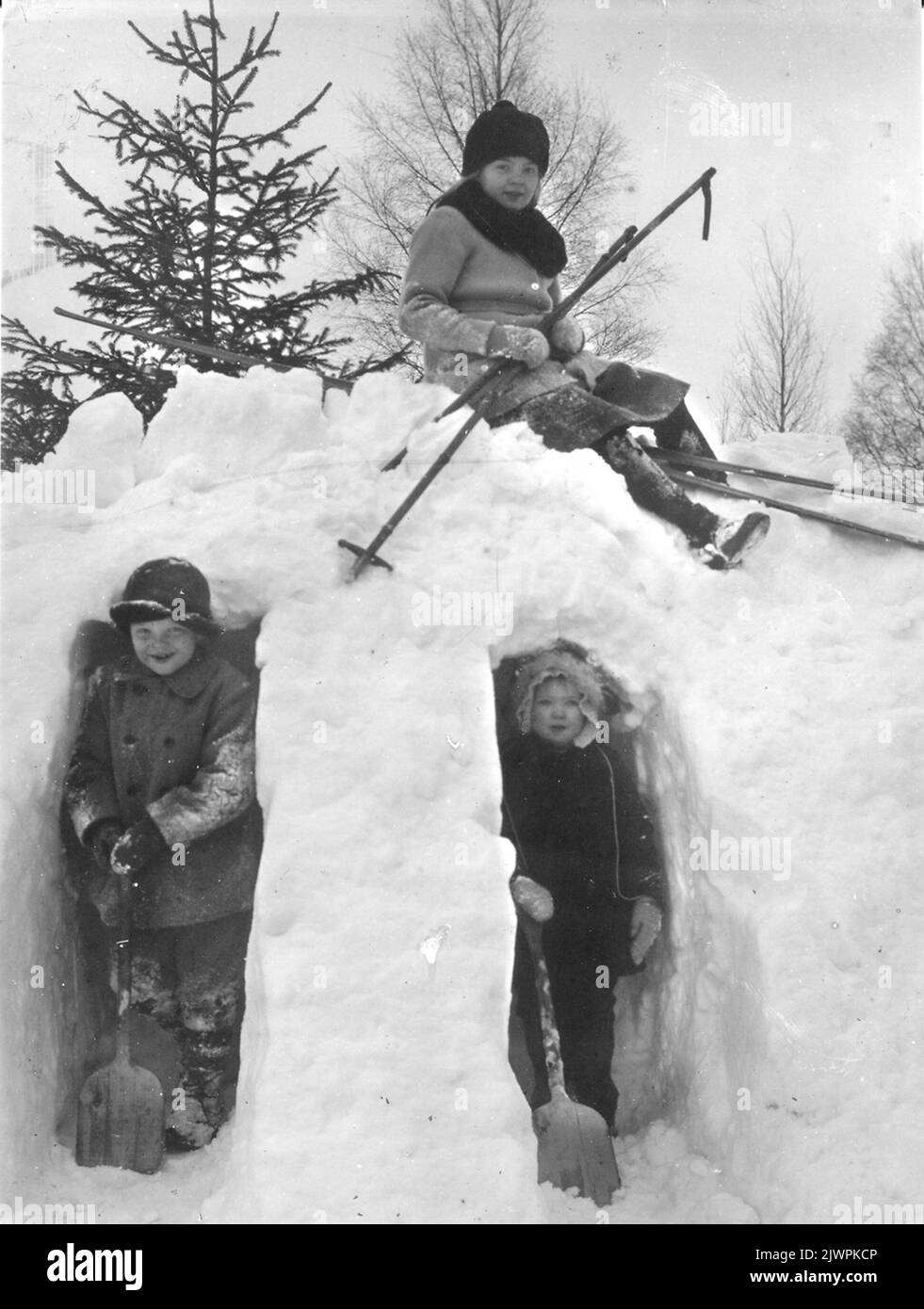 Valborg, Holger and Astrid, children of Stina and Lars Jonsson ...