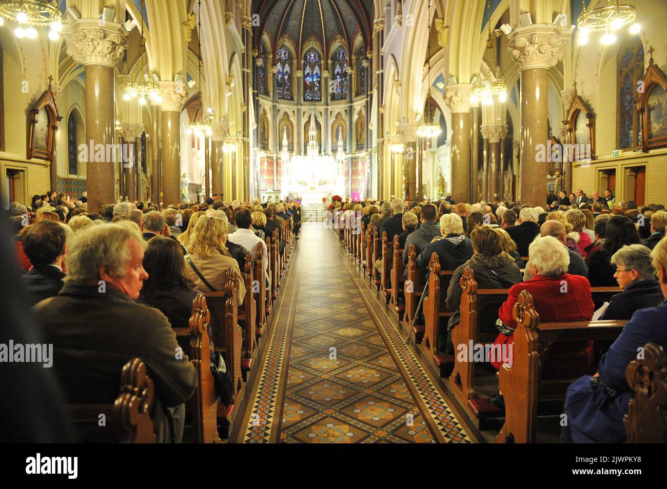 St Peter's Church is packed in Drogheda for Jill Meagher' memorial. Pic ...