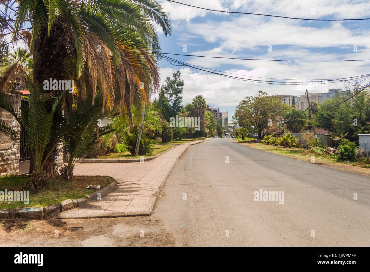 Embassy area in the Bole neighborhood in Addis Ababa, Ethiopia Stock ...