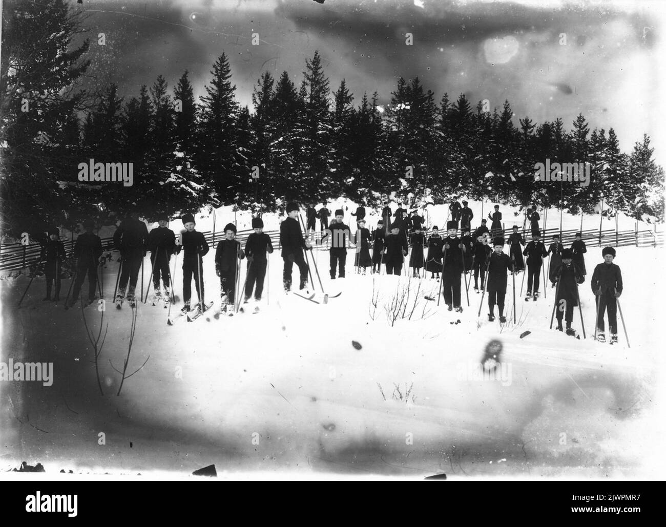 Snow excursion Black and White Stock Photos & Images - Alamy