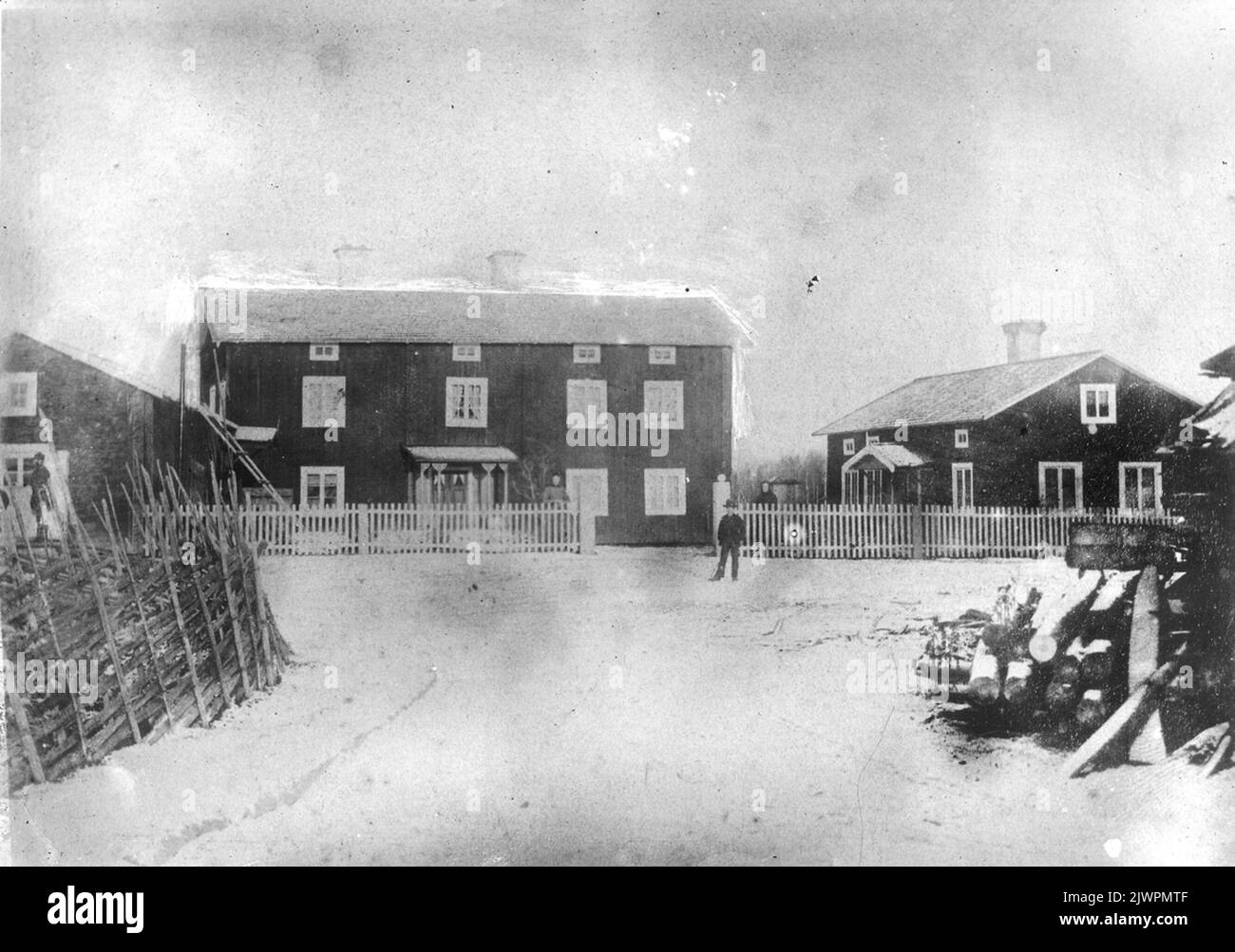 Nyland's "farm in Hå, before 1891. "Nylands" gård i Hå, före 1891 Stock ...