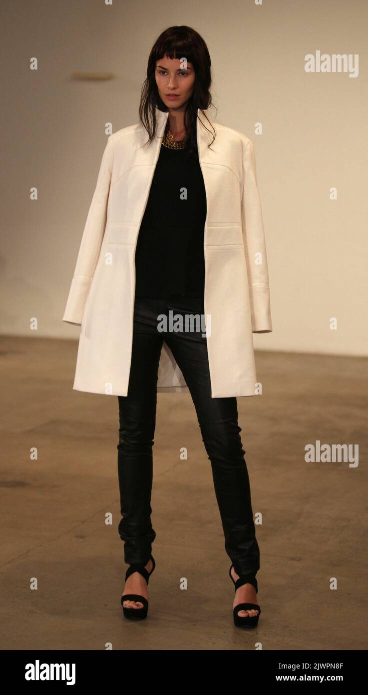 A model wearing fashion from the latest Lisa Ho collection in Sydney on ...