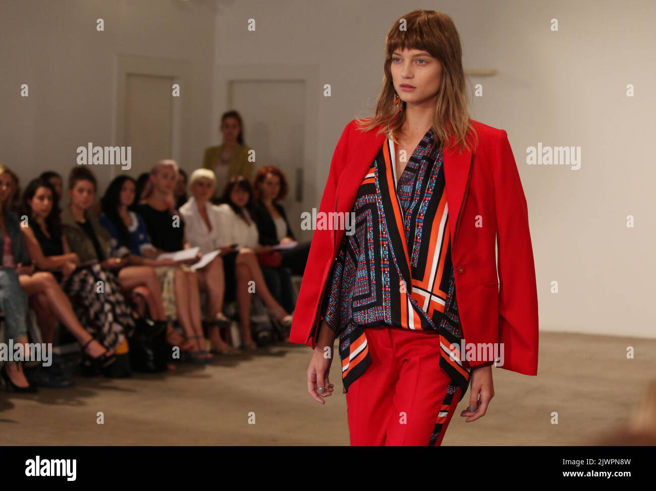 A model wearing fashion from the latest Lisa Ho collection in Sydney on ...
