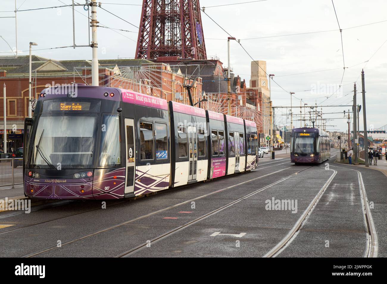 Blackpool Illuminations promenade seafront England Stock Photo - Alamy