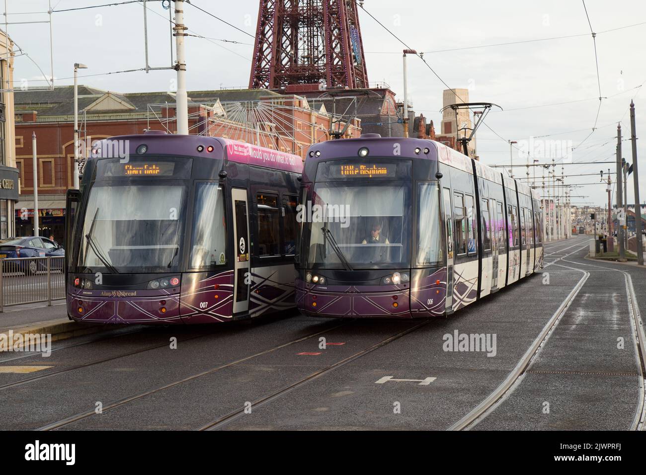 Blackpool Illuminations promenade seafront England Stock Photo - Alamy