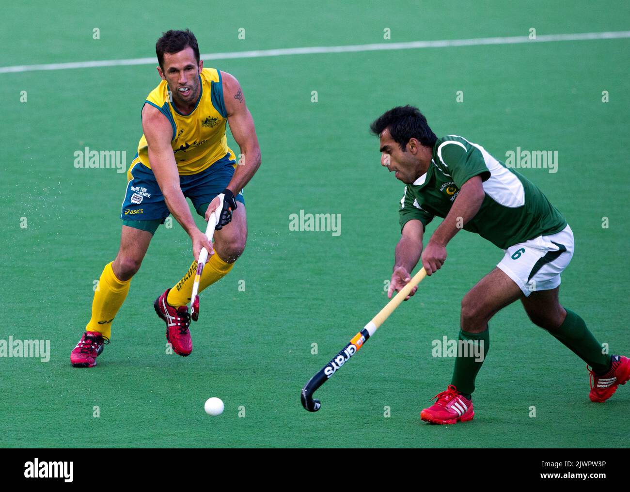 Mark Knowles of Australia in action during the Day 3, Australia v India ...