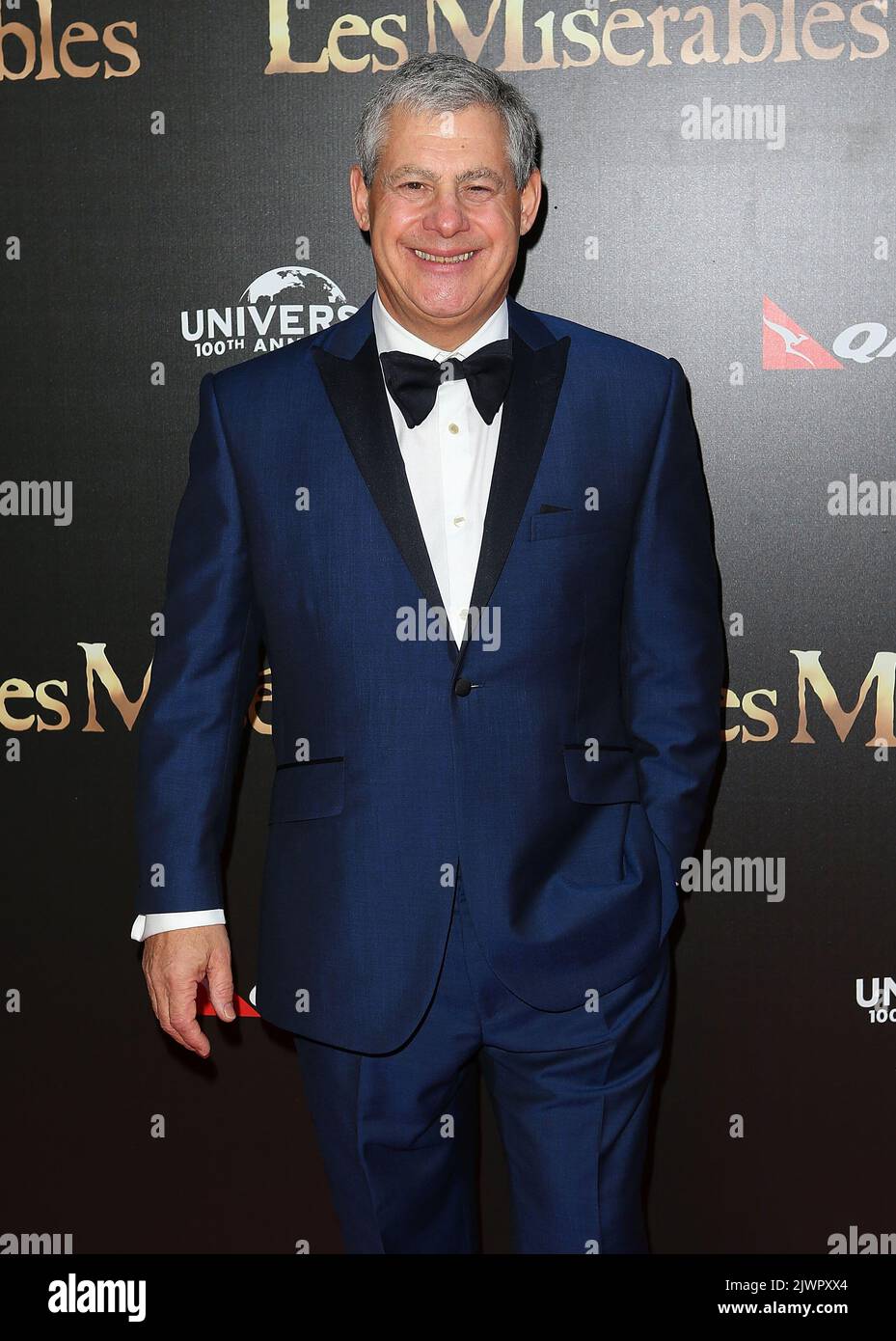 Cameron Mackintosh arrives at the Les Miserables premiere in Sydney on ...