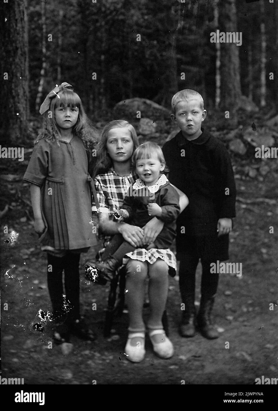 Standing: Mailly Lindberg and Folke Andersson. Sitting: Ingrid Falk ...