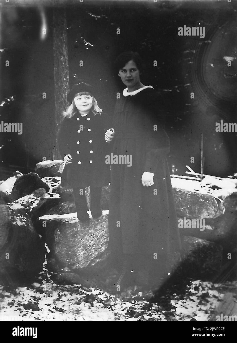 Ingrid Falk and Elvira Lindberg. Ingrid Falk och Elvira Lindberg Stock ...