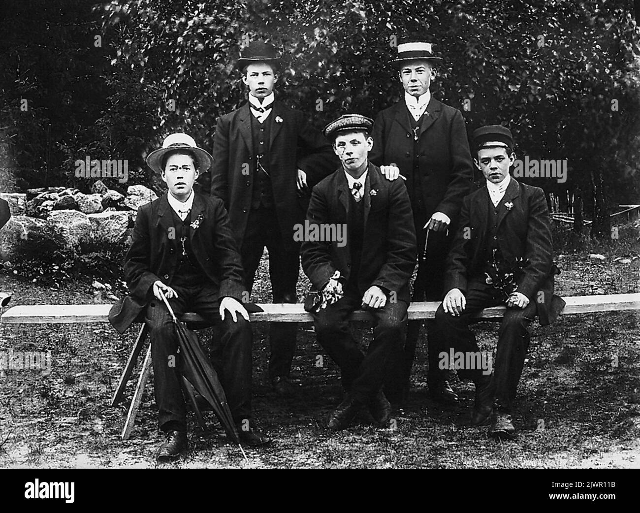 Standing from left: Per Herman Lindberg and Per Olsson. Sitting from ...