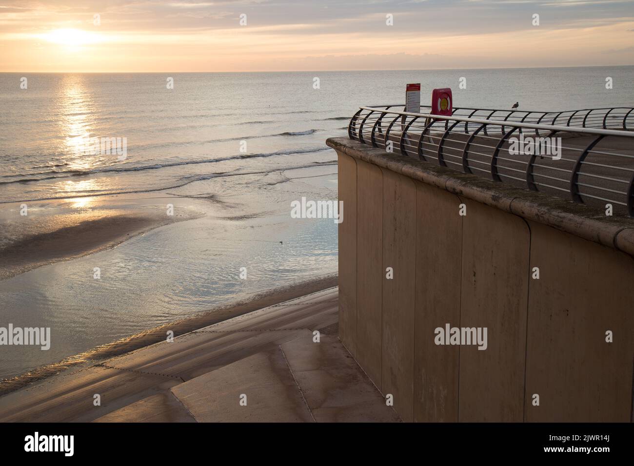 Blackpool North Pier promenade seafront England Stock Photo - Alamy
