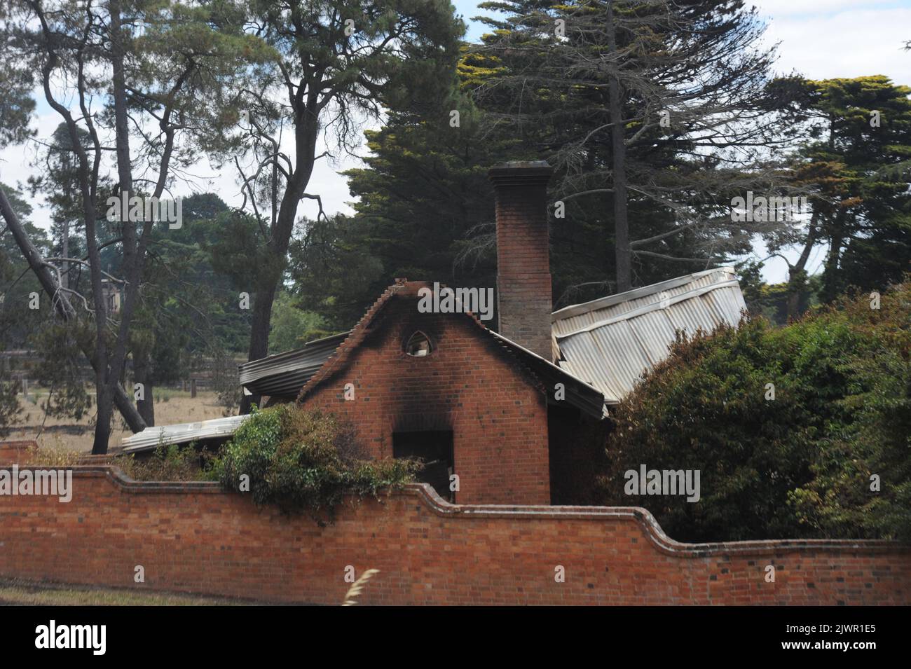 An outhouse at Carngham Station in Carngham north of Melbourne ...