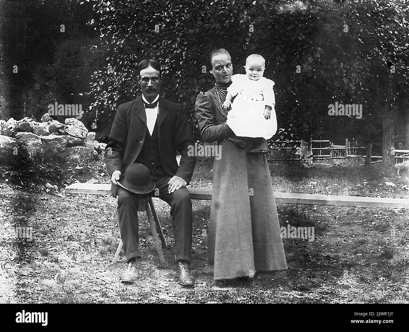 Unknown family. Okänd familj Stock Photo - Alamy