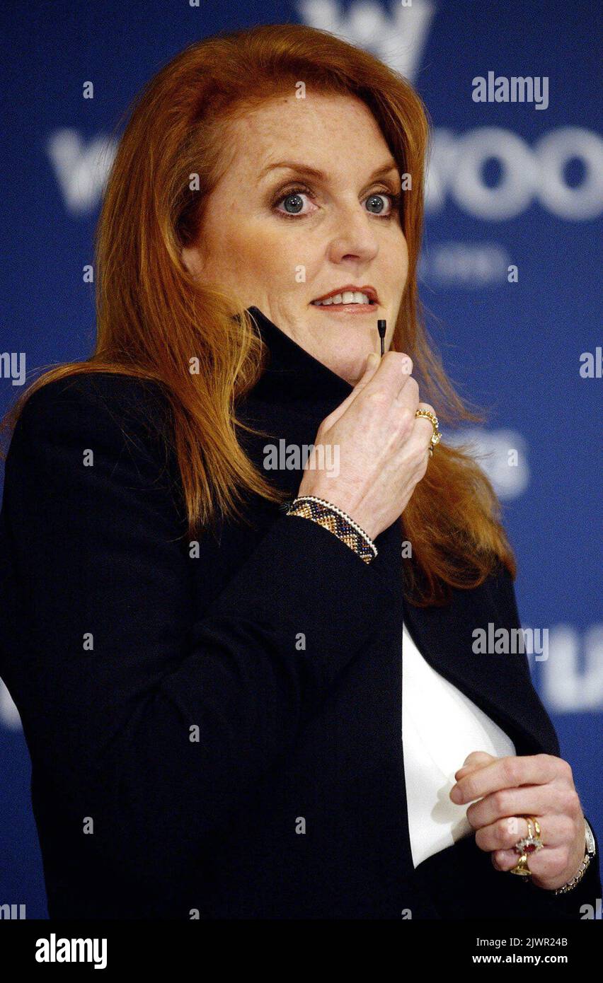 PA PHOTOS/AAP - UK USE ONLY : The Duchess of York, Sarah Ferguson today launched the Wedgewood ...