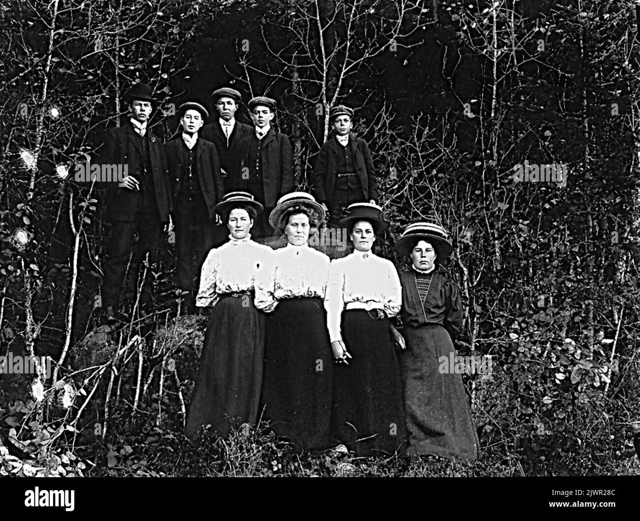 Unknown group picture. Okänd gruppbild Stock Photo - Alamy