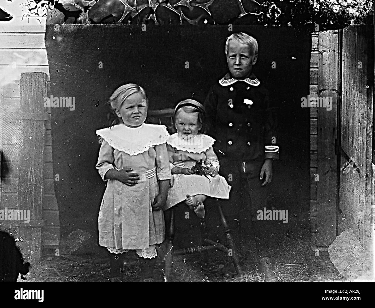 Children kids people girls Black and White Stock Photos & Images - Alamy