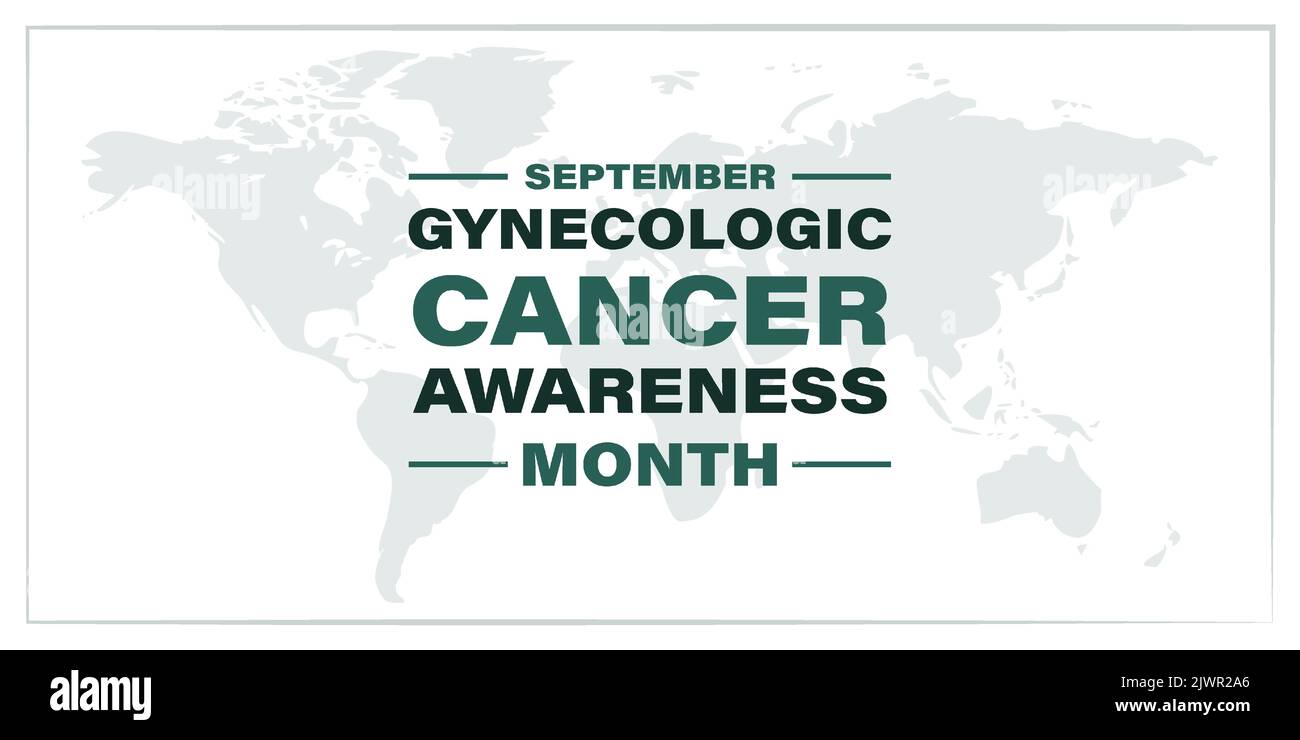 September Is Gynecological Cancer Awareness Month Background Poster