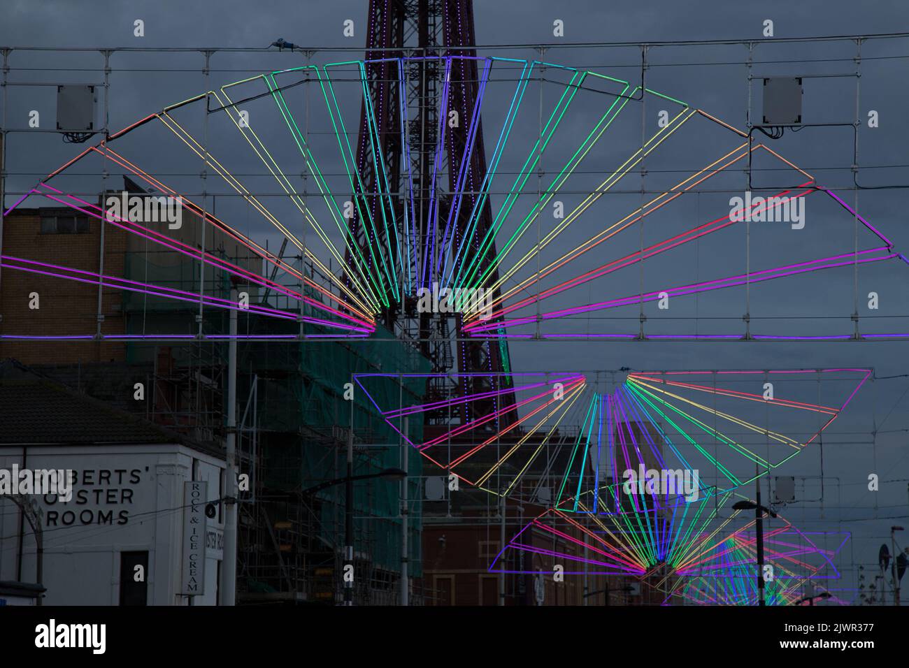 Blackpool Illuminations promenade seafront England Stock Photo - Alamy