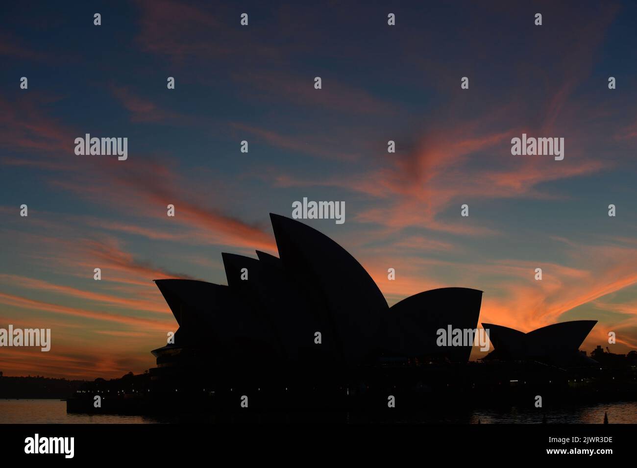 A sunrise over the Sydney Opera House in Sydney on Wednesday, Jan. 16 ...