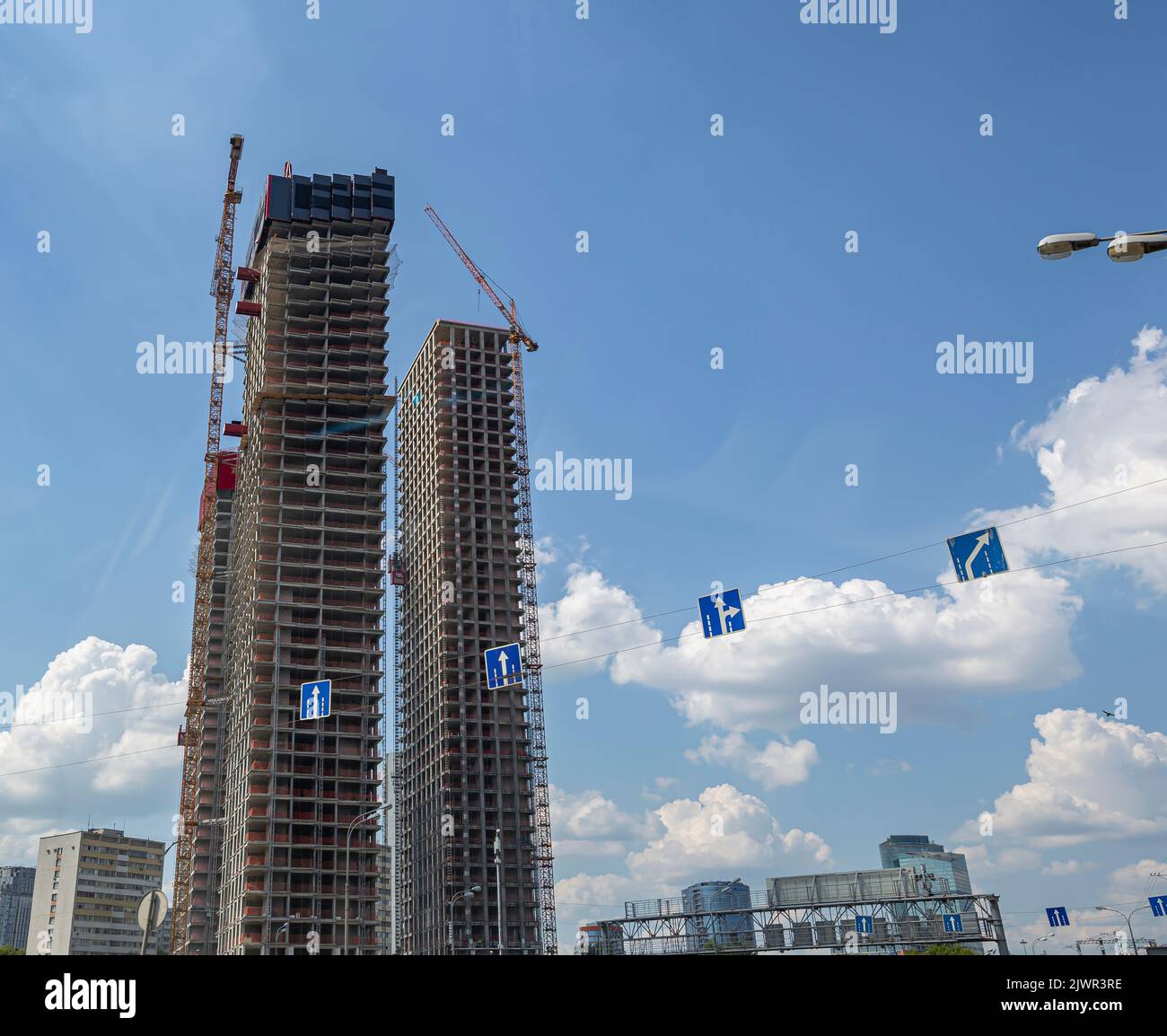 Construction of modern houses in the metropolis (during the ...