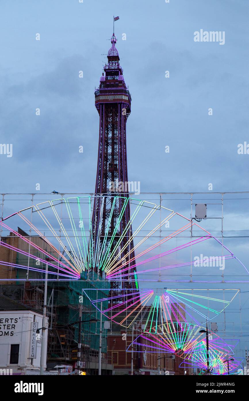 Blackpool Illuminations promenade seafront England Stock Photo - Alamy