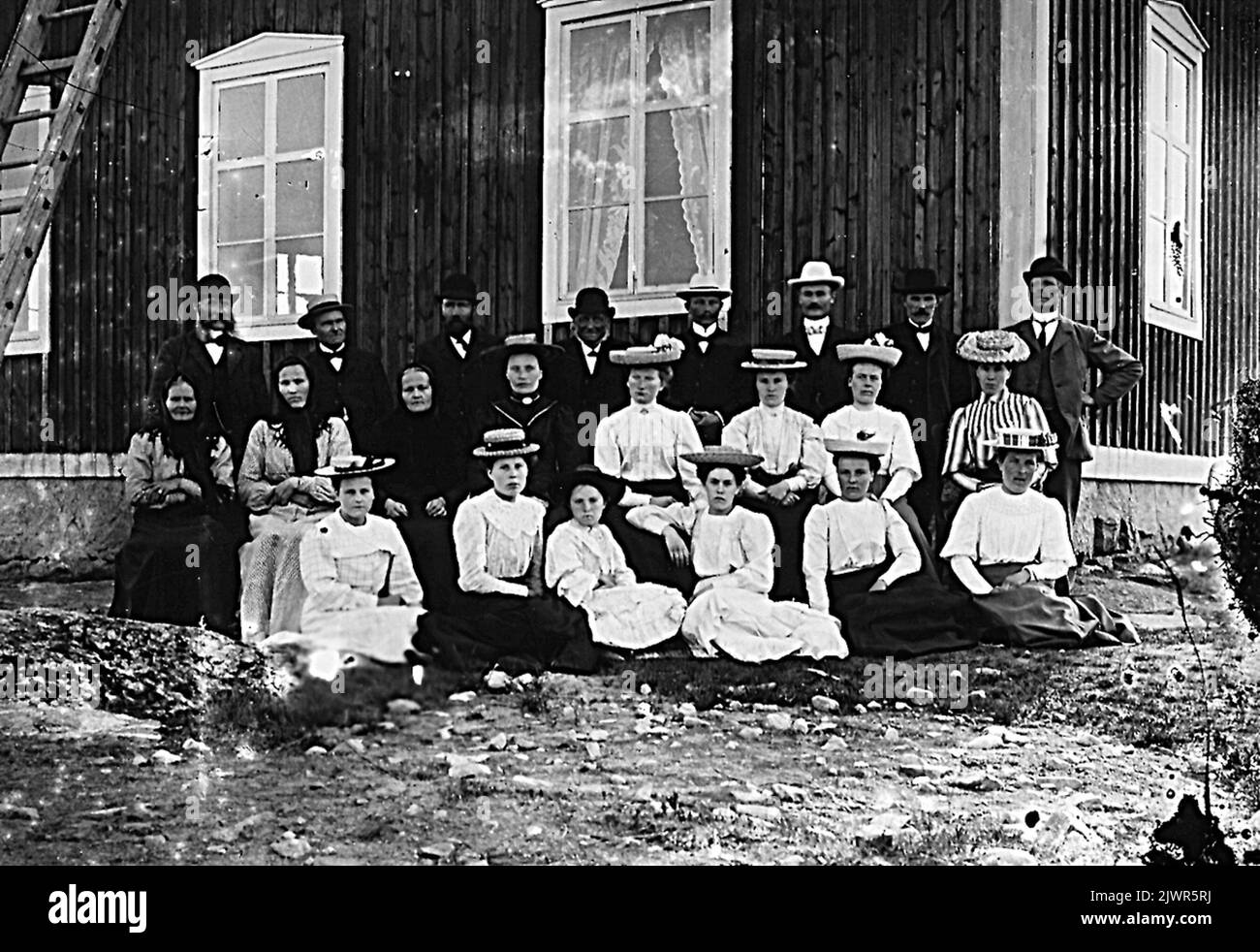 The school in Acktjära. Skolan i Acktjära Stock Photo - Alamy