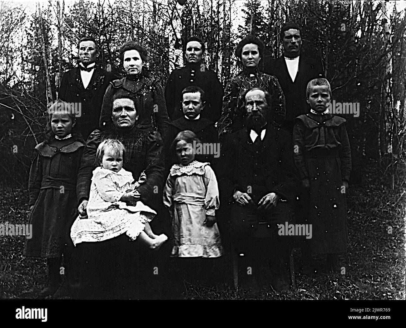 Unknown family. Okänd familj Stock Photo - Alamy
