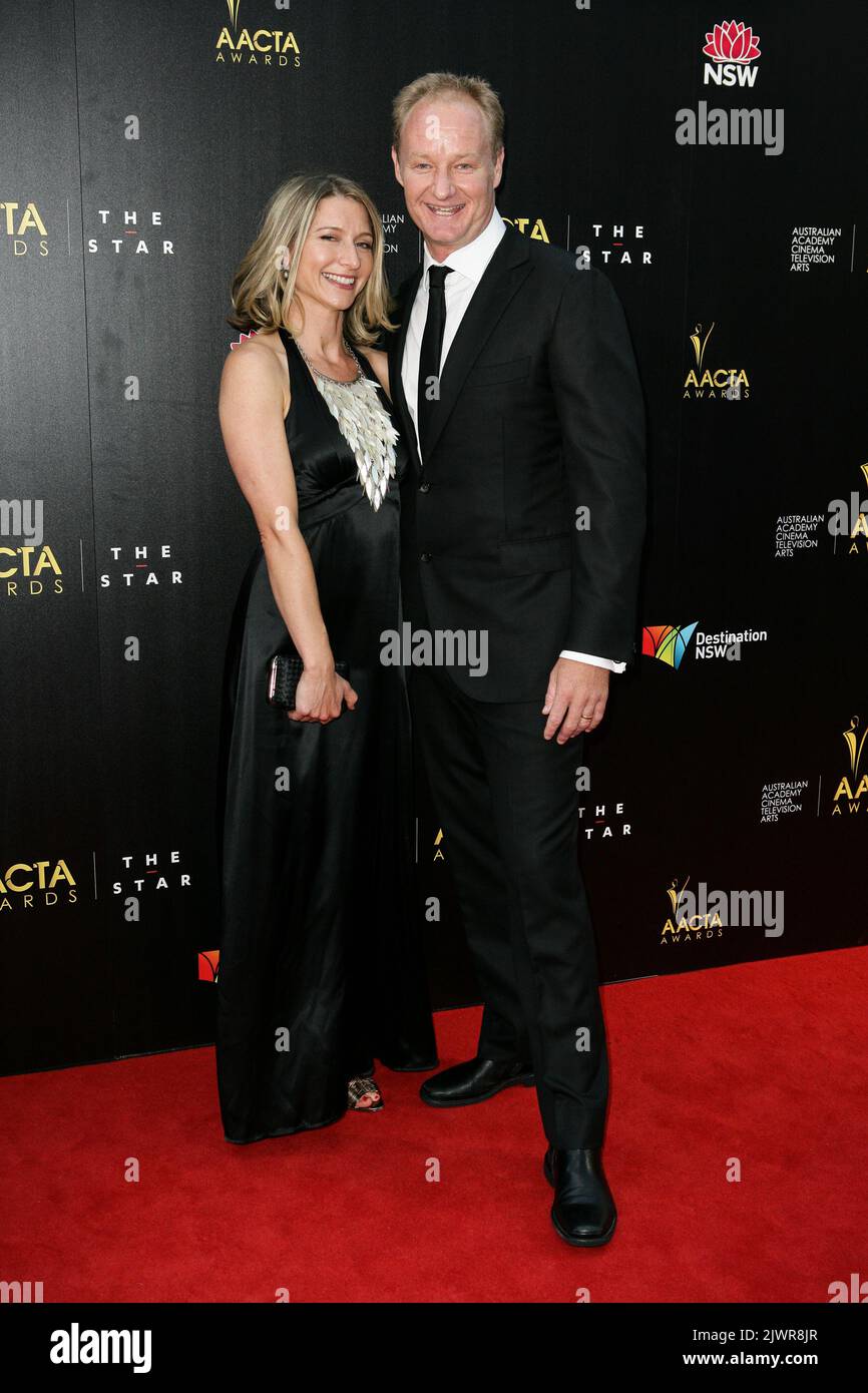 Rob Carlton and his wife at the AACTA (Australian Academy Cinema ...