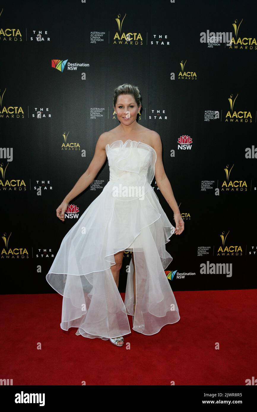 Gigi Edgley arrives at the AACTA (Australian Academy Cinema Television ...