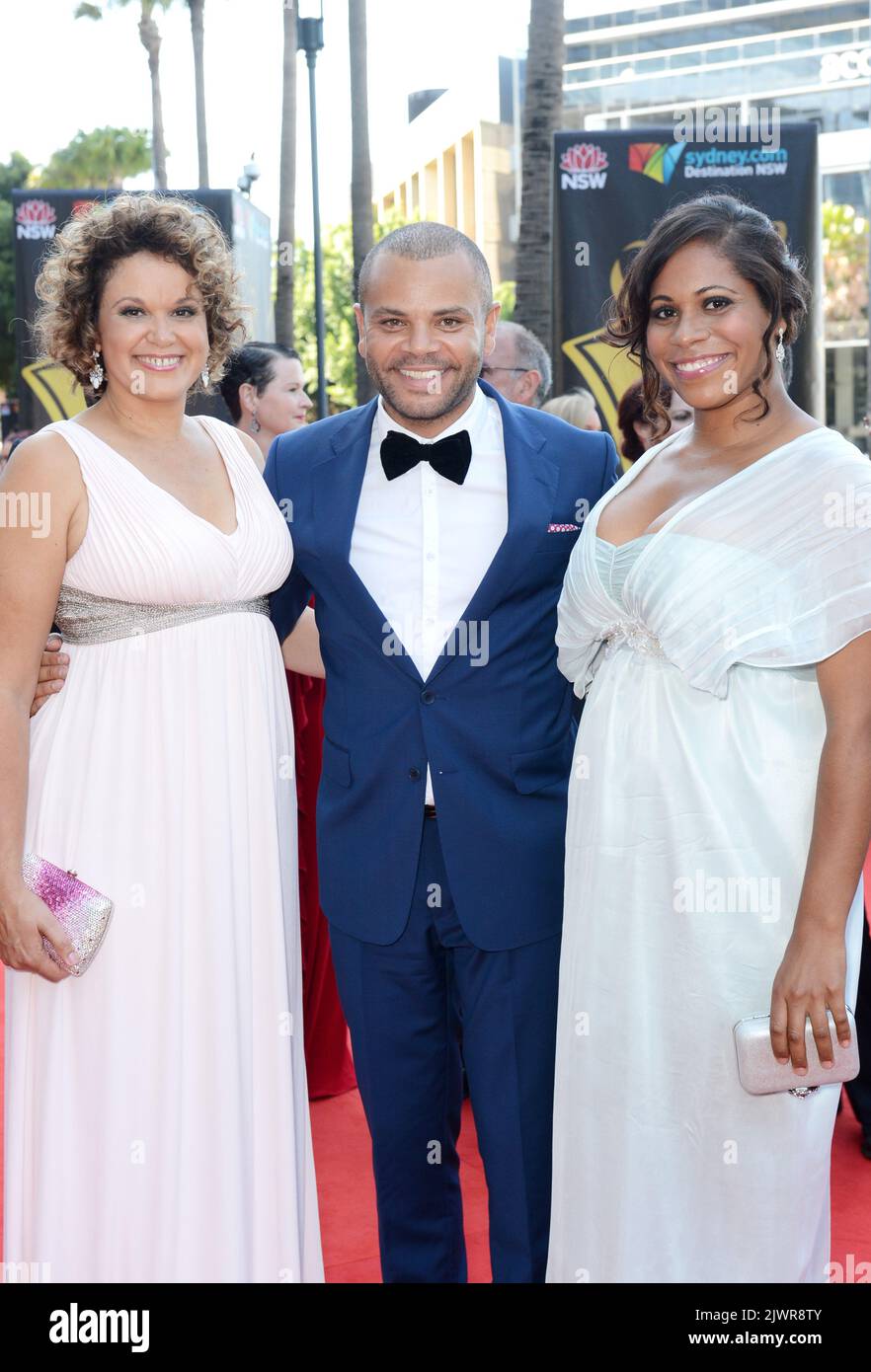 Australian actor Leah Purcell, director Adam Cameron and Shareena ...