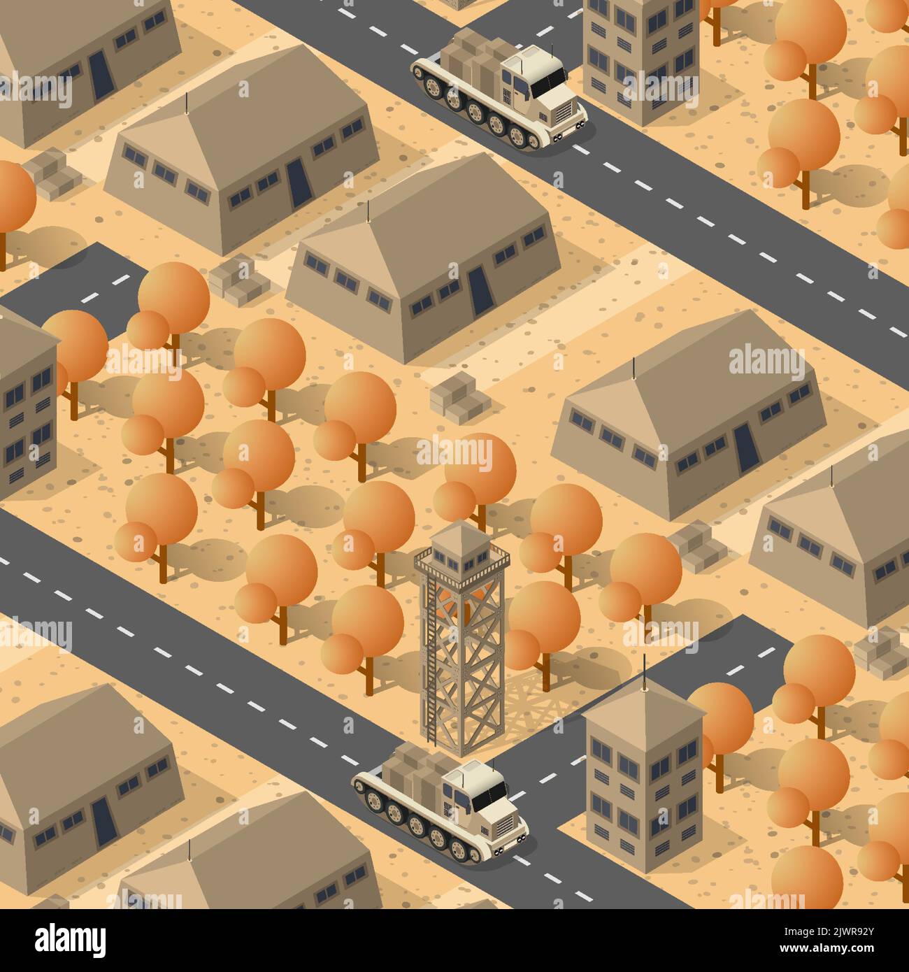 Background 3D illustration army armed troop isometric armed military Stock Vector Image & Art ...