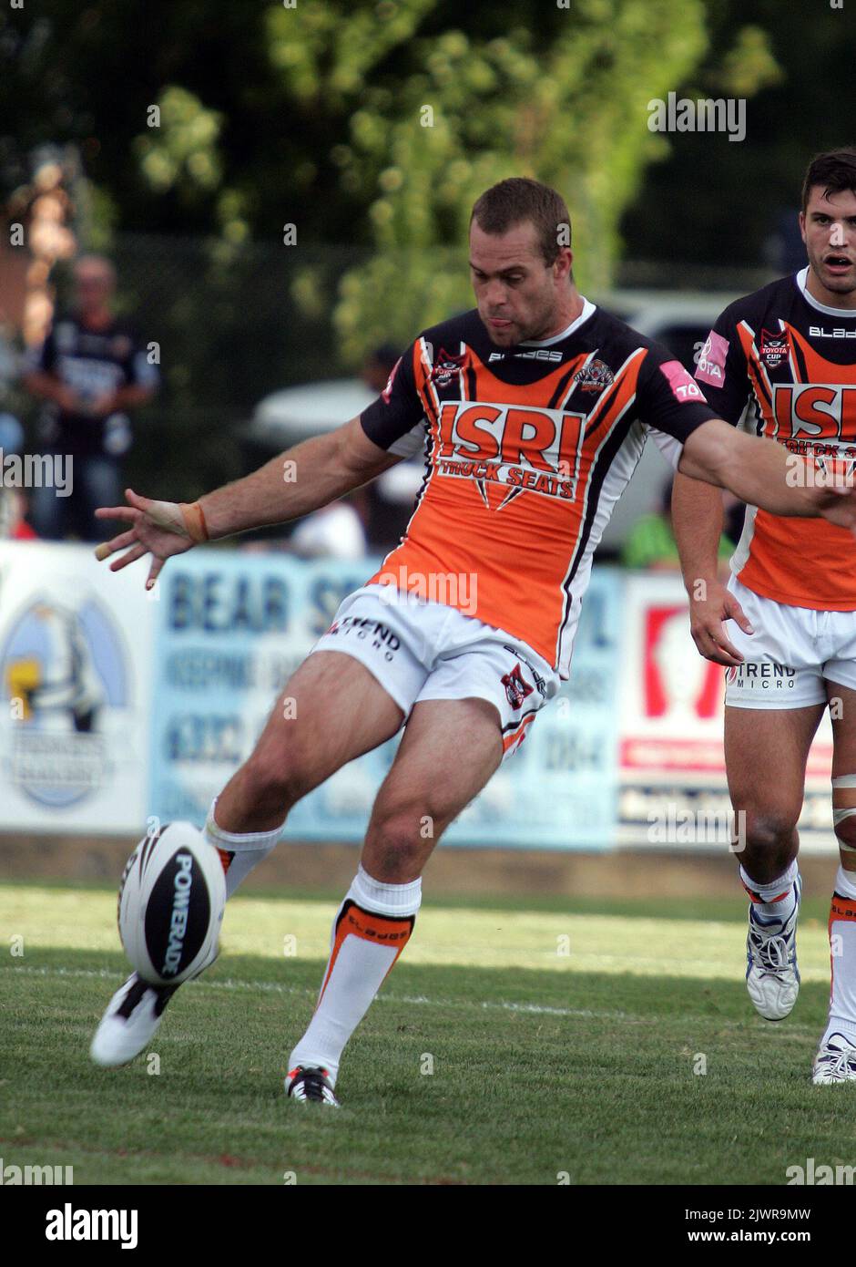 Sean Meaney in action during the NRL pre-season match between Penrith ...