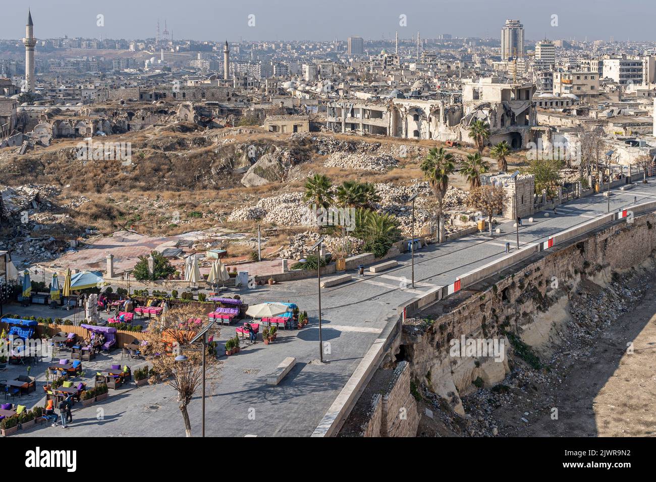 Aleppo citadel view hi-res stock photography and images - Alamy